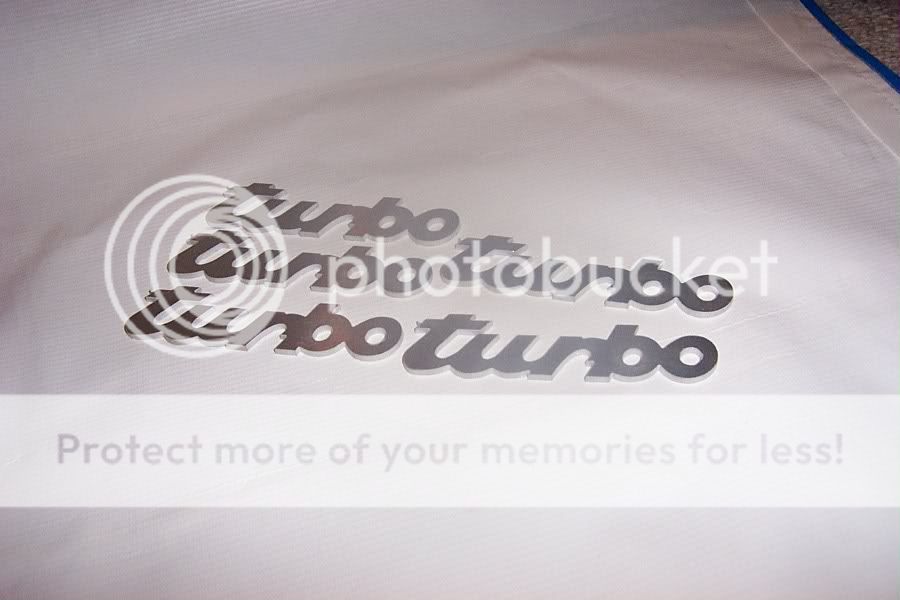 FS: Aluminum 1989 911 "turbo" script logos.... | VW Vortex - Volkswagen ...